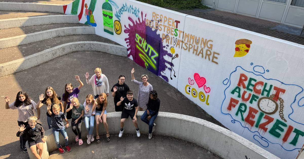 Graffiti-Aktion beim Kinder- und Jugendzentrum des TSV Hochdahl