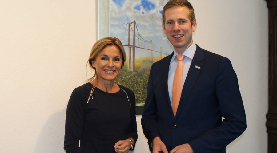 Michaela Noll zu Gast im Rathaus