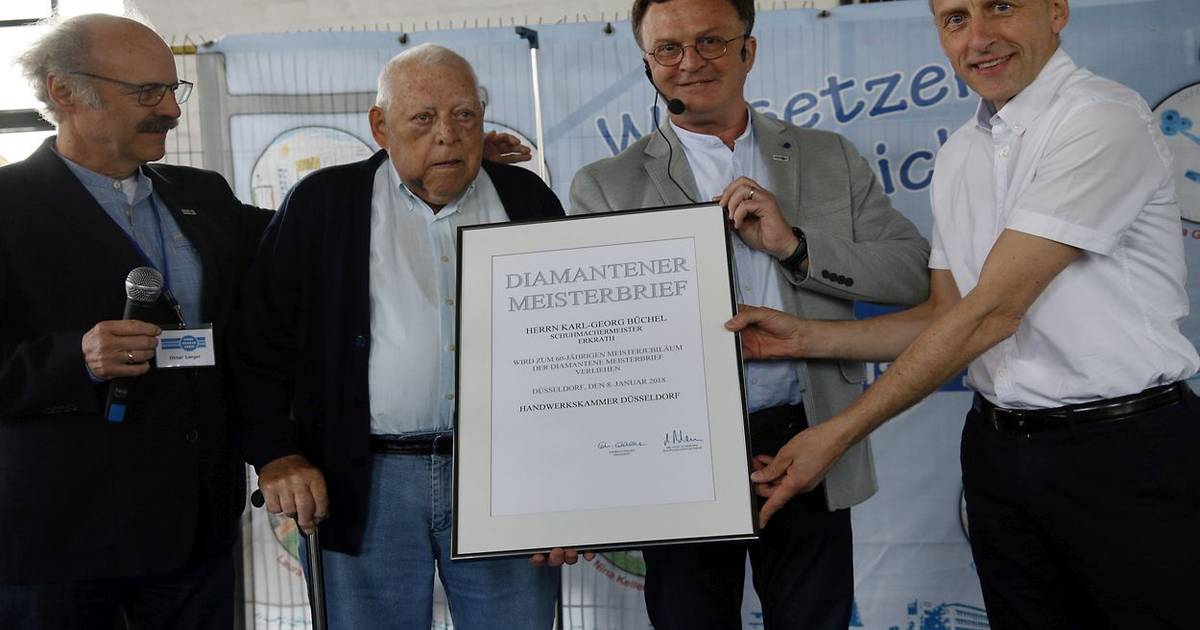 Diamantener Meisterbrief für Karl-Georg Büchel